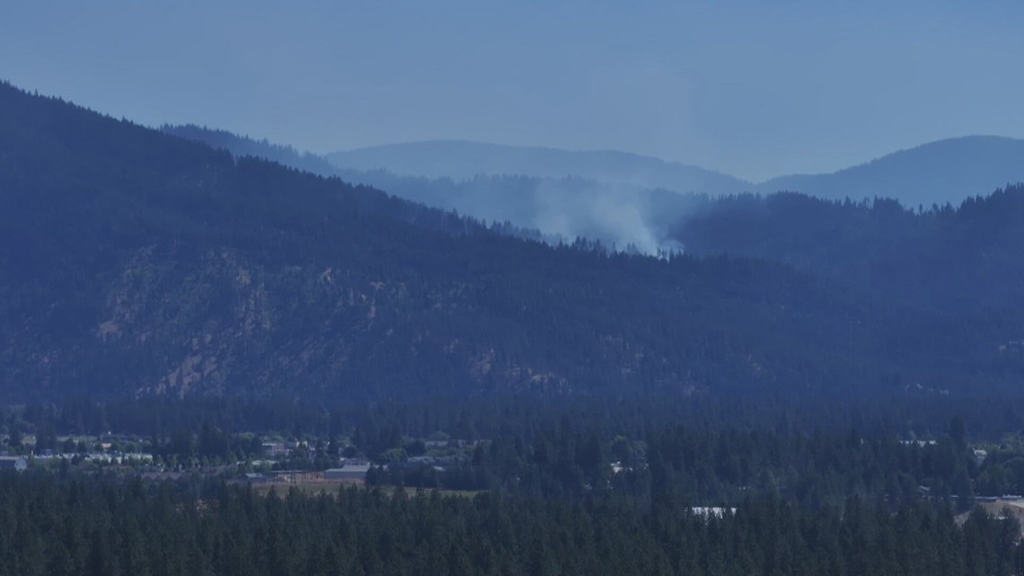 IDL fighting wildfire on Canfield Mountain in Coeur d'Alene | krem.com