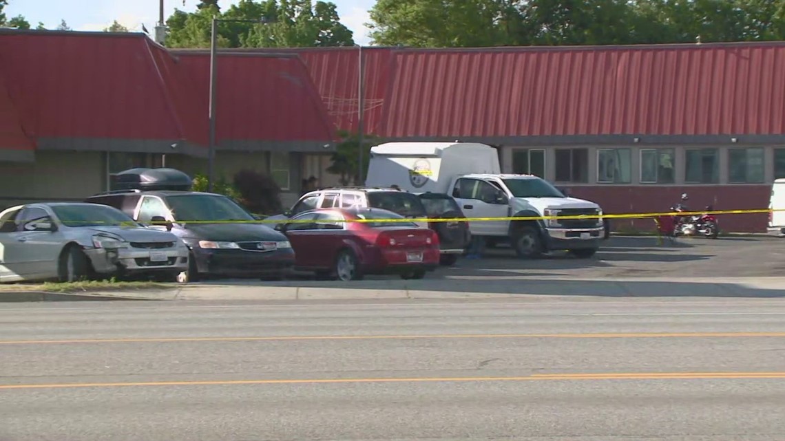 Large police presence by Red Top Motel | krem.com