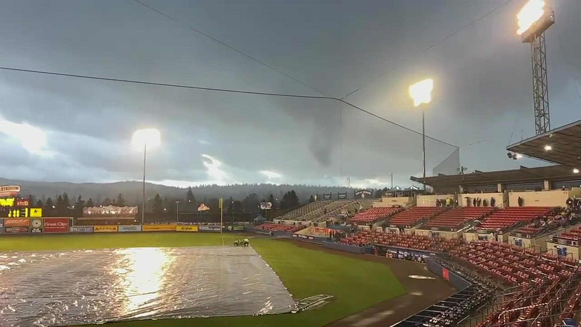 Possible funnel cloud in Spokane | krem.com