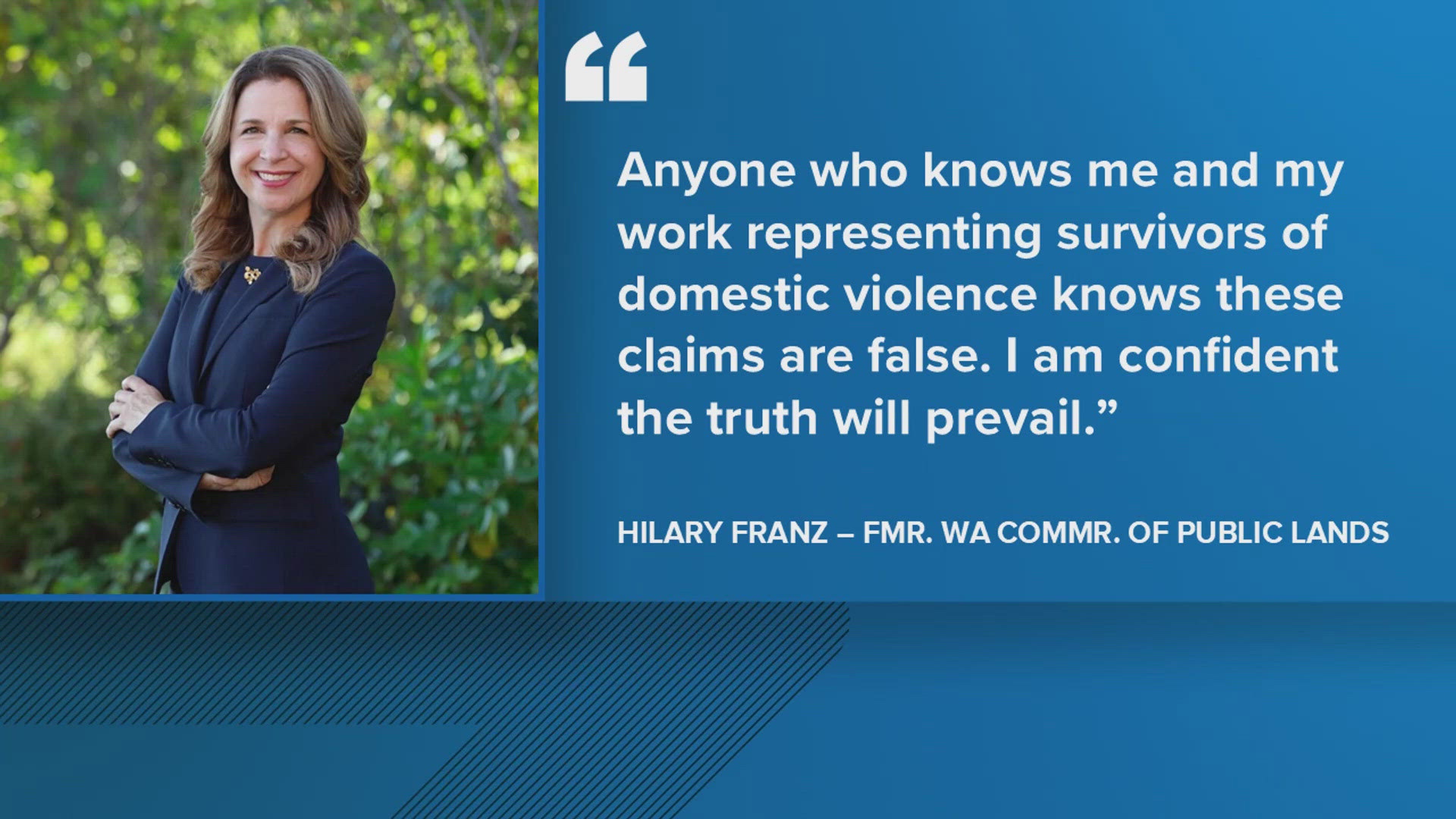 Former commissioner of public lands Hilary Franz faces lawsuit | krem.com