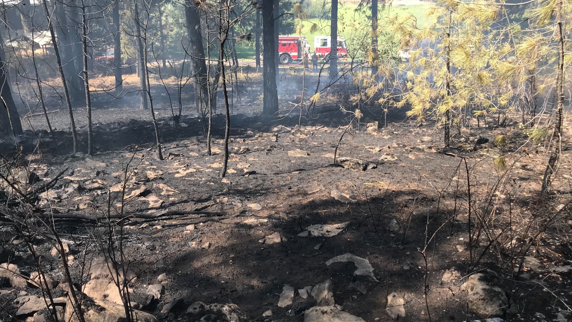 Evacuations lifted for Sunset Fire near Spokane Airport | krem.com