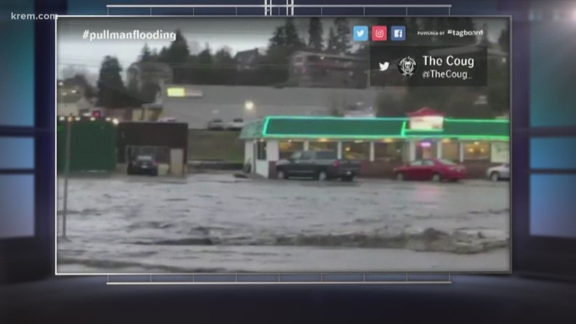 Flooding prompts evacuation in Pullman and other Palouse cities | krem.com