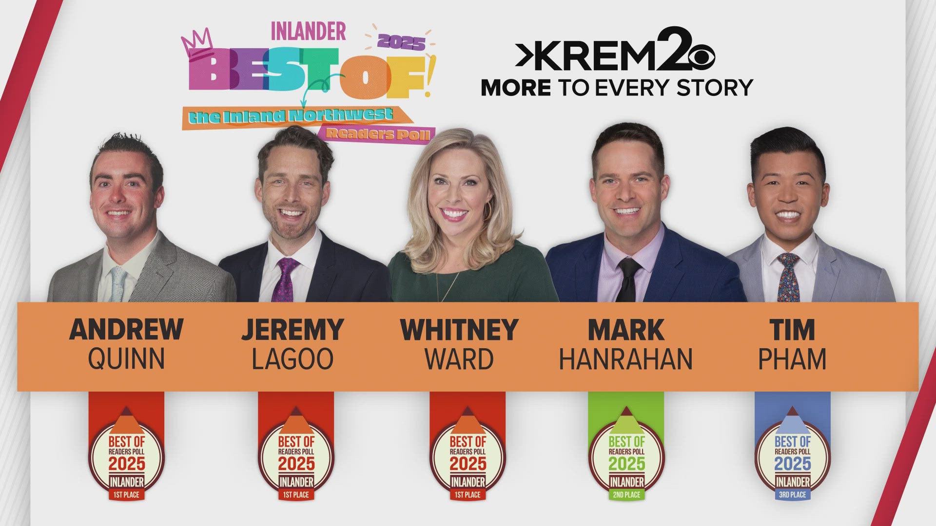 KREM 2 sweeps 2025 Inlander's Best Of awards | krem.com