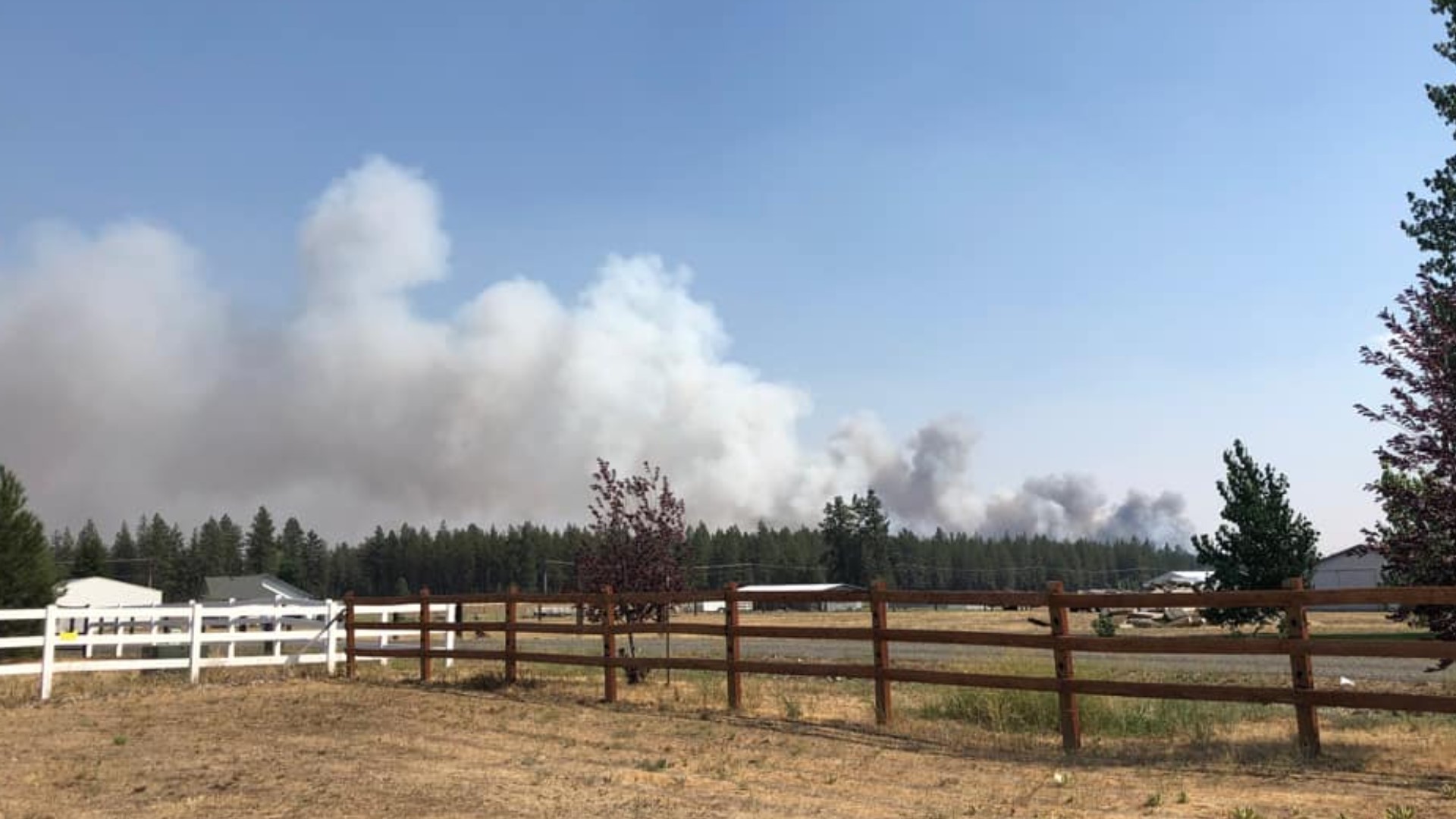 House fire turns into brush fire in near Cheney | krem.com