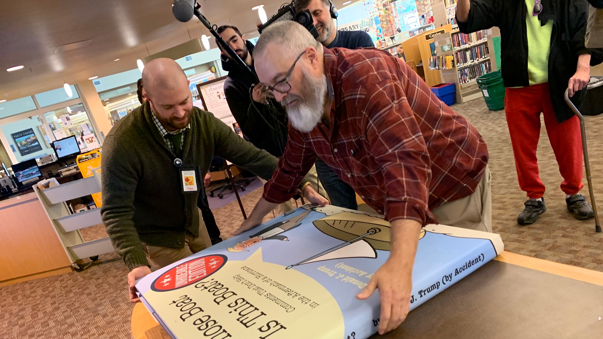 Giant children's book from Colbert arrives in Coeur d'Alene | krem.com