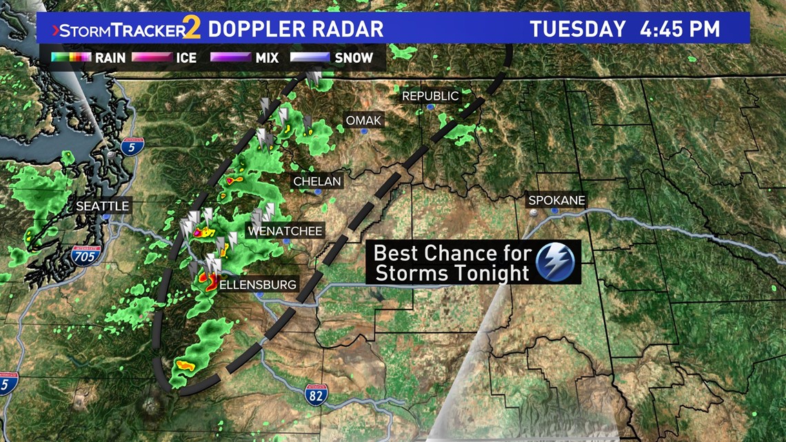 Spokane weather forecast: Thunderstorm chances this week | krem.com