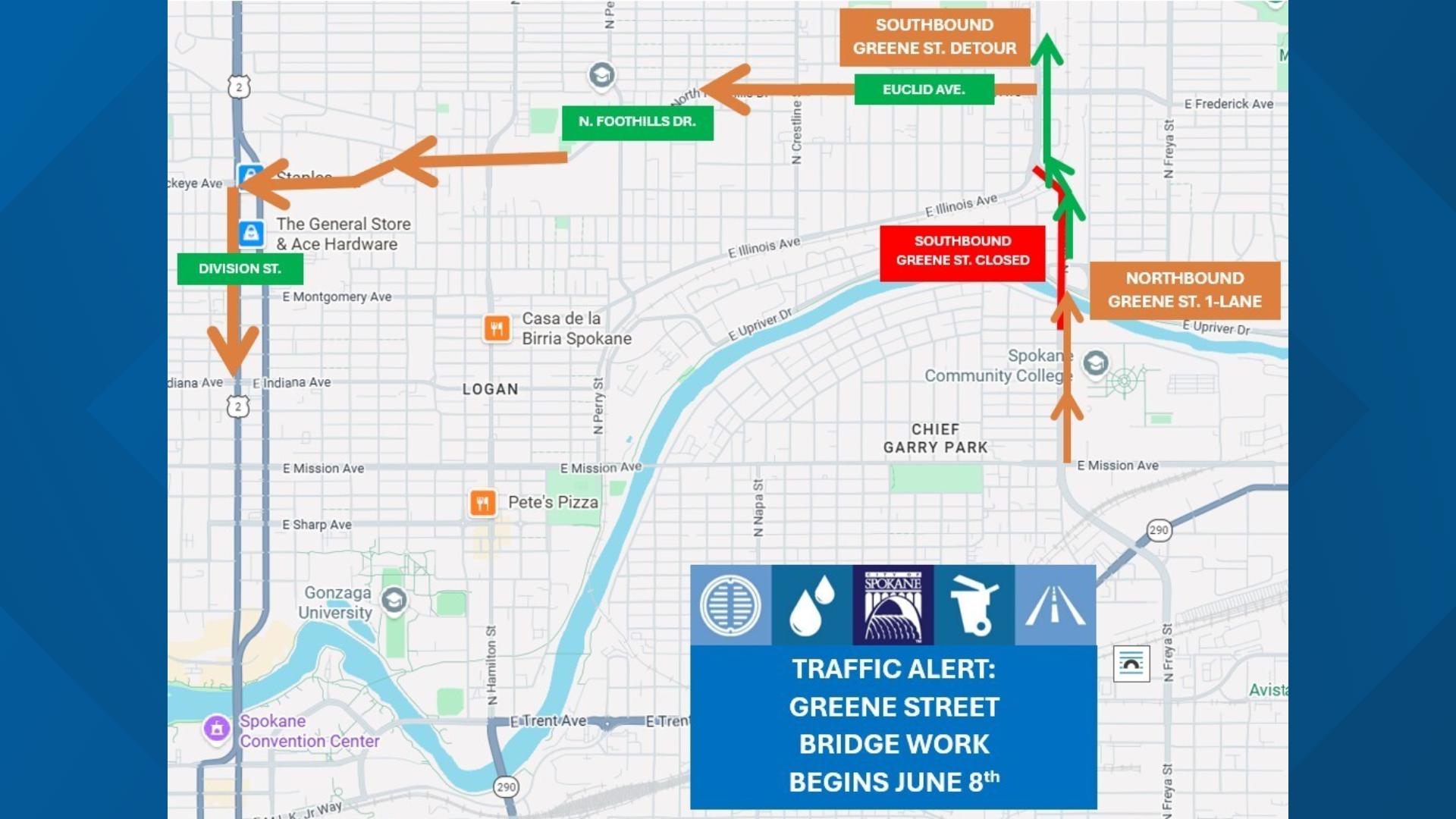 Construction starting Thursday to impact Maple Street Bridge and Greene ...