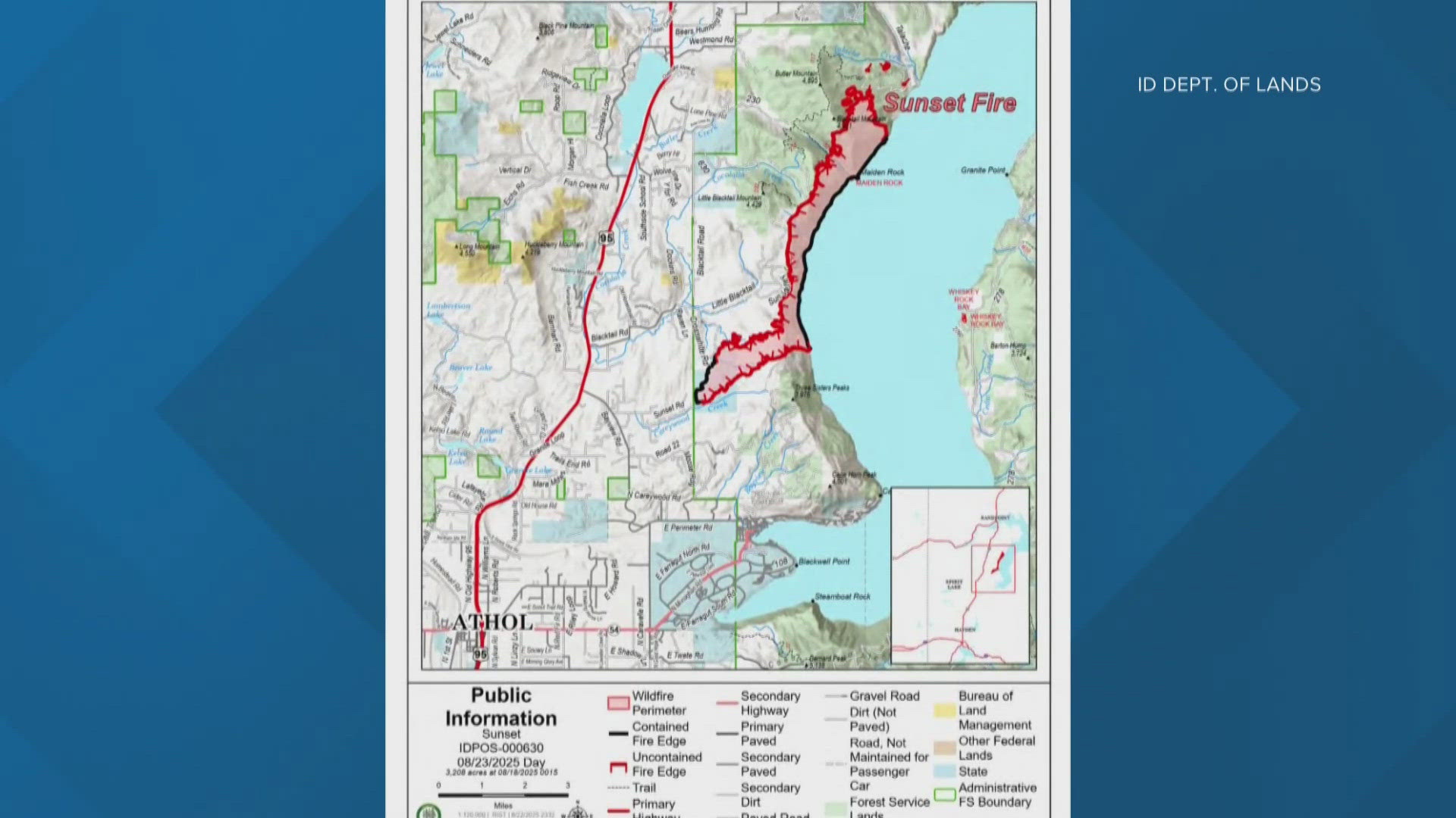Level 3 (Go Now!) Evacuations expanded for wildfire burning near Athol ...