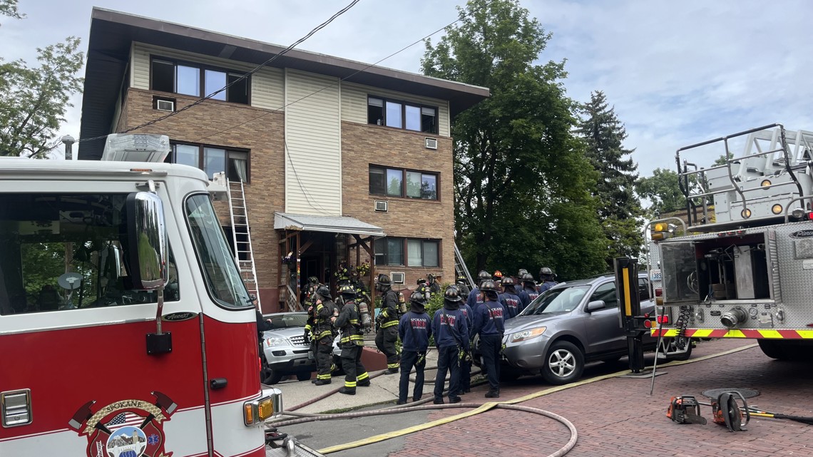 Spokane Fire Department responds to apartment fire at Adams and 5th, no ...