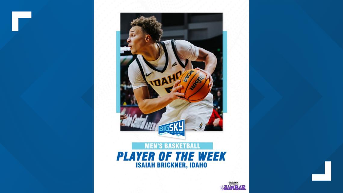 Isaiah Brickner earns Big Sky Player of the Week after historic Idaho ...