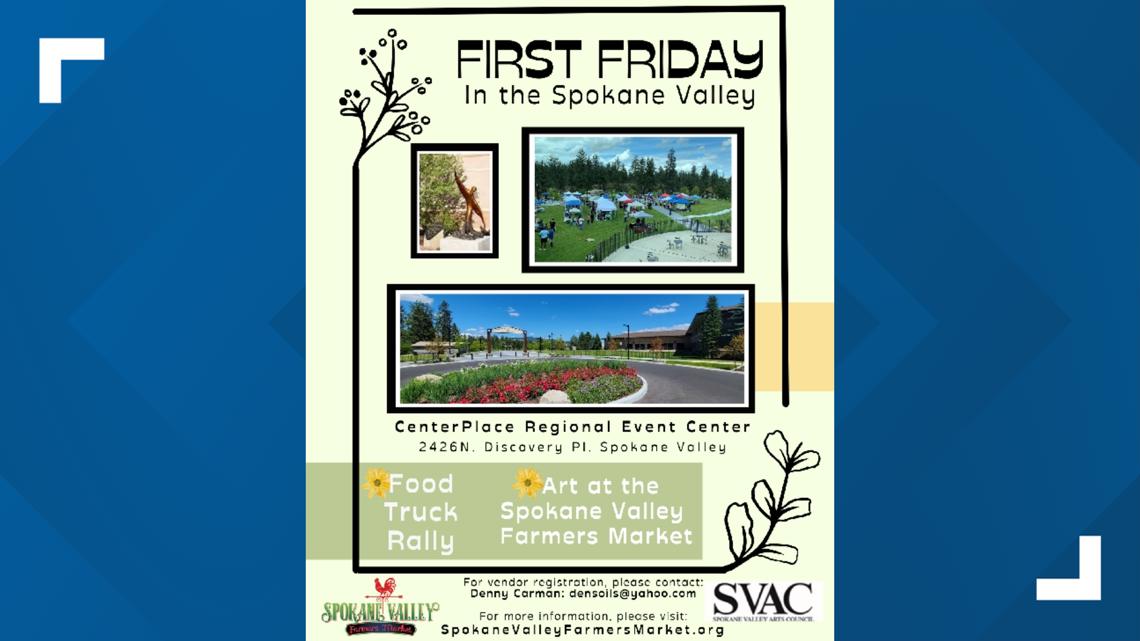 Art and food trucks at First Friday in Spokane Valley event | krem.com