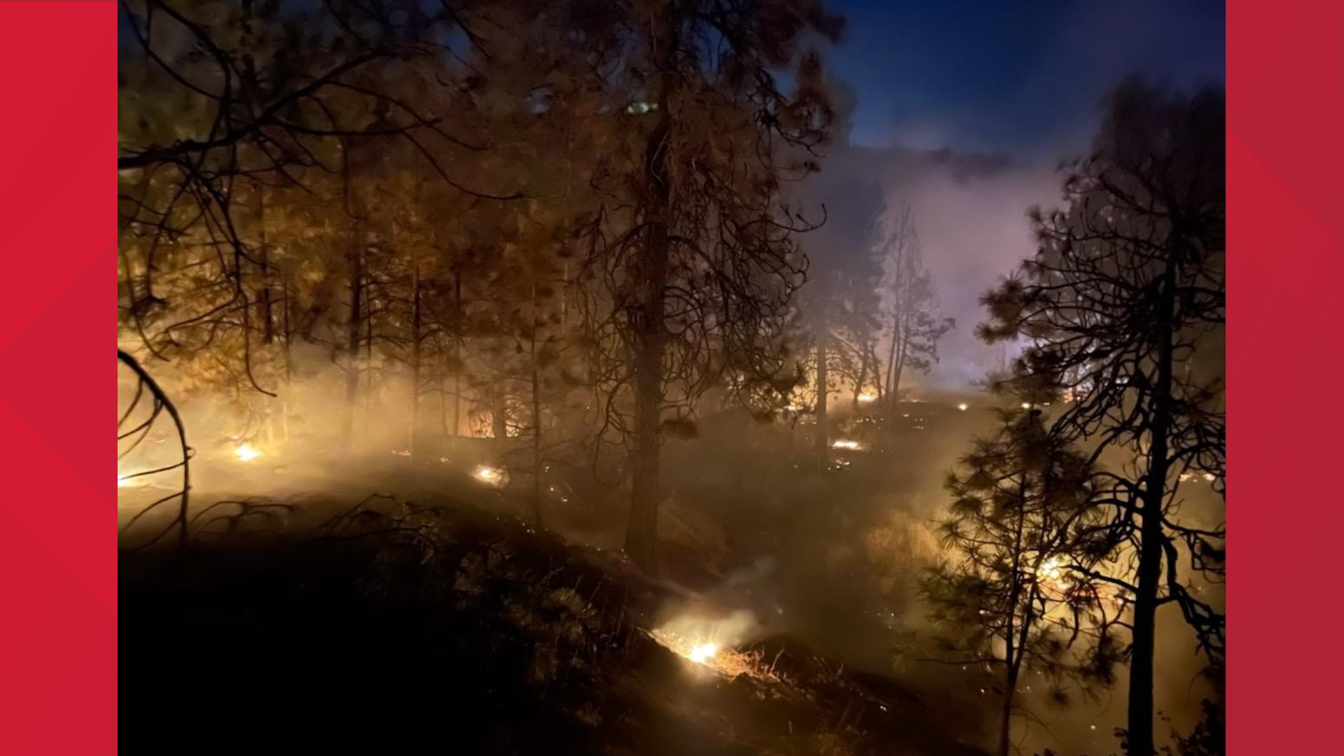 Weaver Ridge Fire almost contain | krem.com