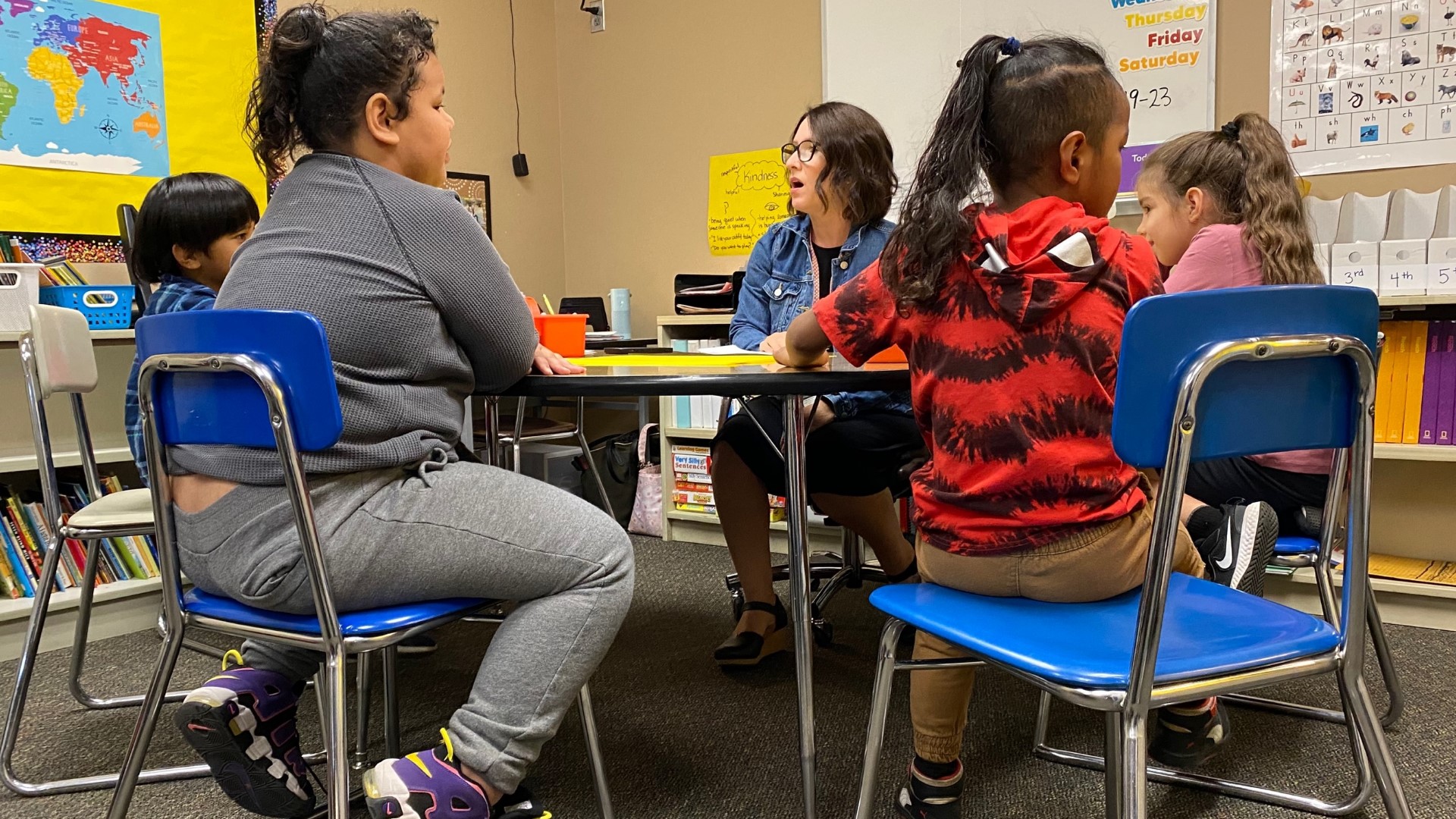 Checking out the fun activities going on at Audobon Elementary | krem.com