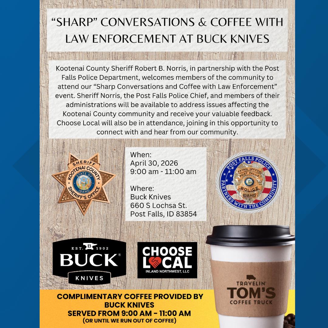 Kootenai County Sheriff hosts community coffee event with local police ...