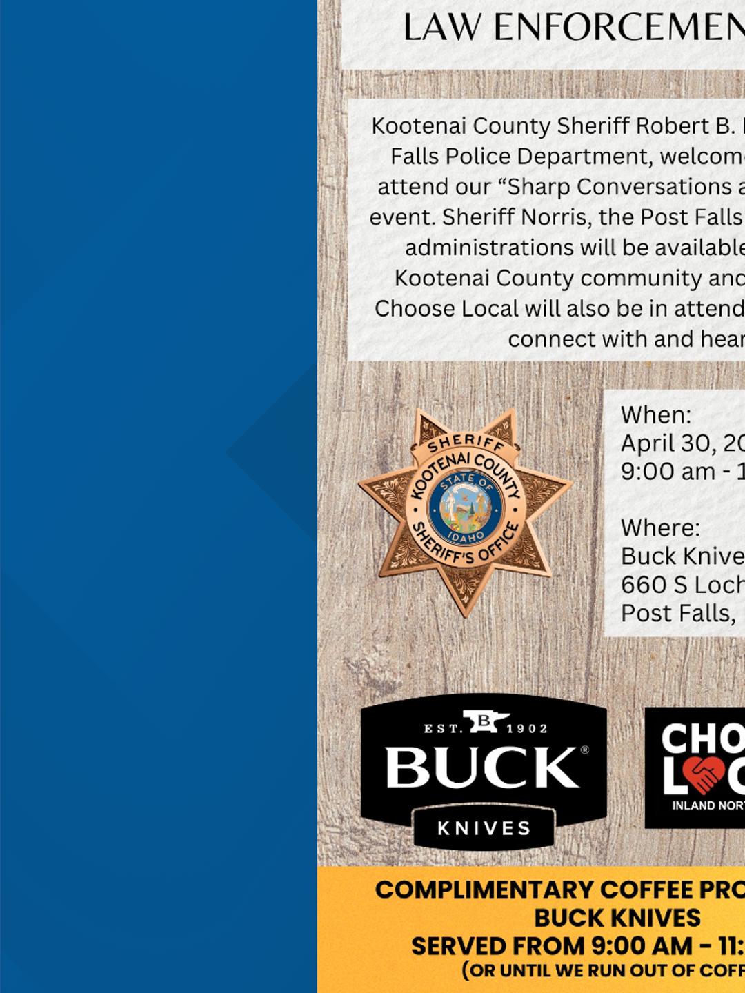 Kootenai County Sheriff hosts community coffee event with local police ...