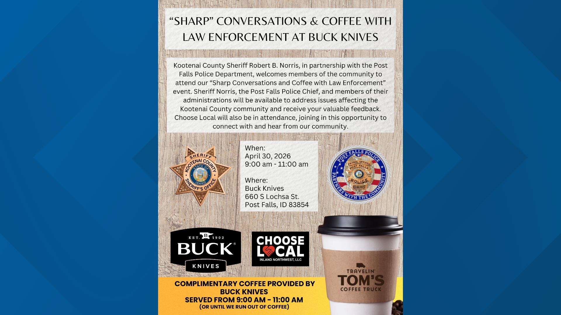 Kootenai County Sheriff hosts community coffee event with local police ...