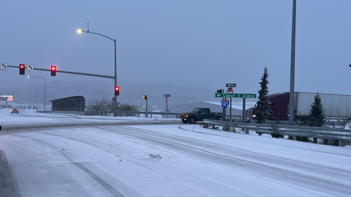 Snow-covered roads could turn to sheets of ice, Spokane County warns ...
