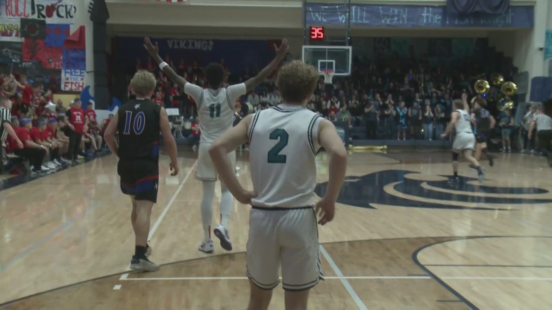 Lake City wins game and fish in Fight for the Fish rivalry | krem.com