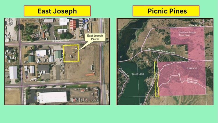 Two Spokane County parcels up for auction in spring by state | krem.com
