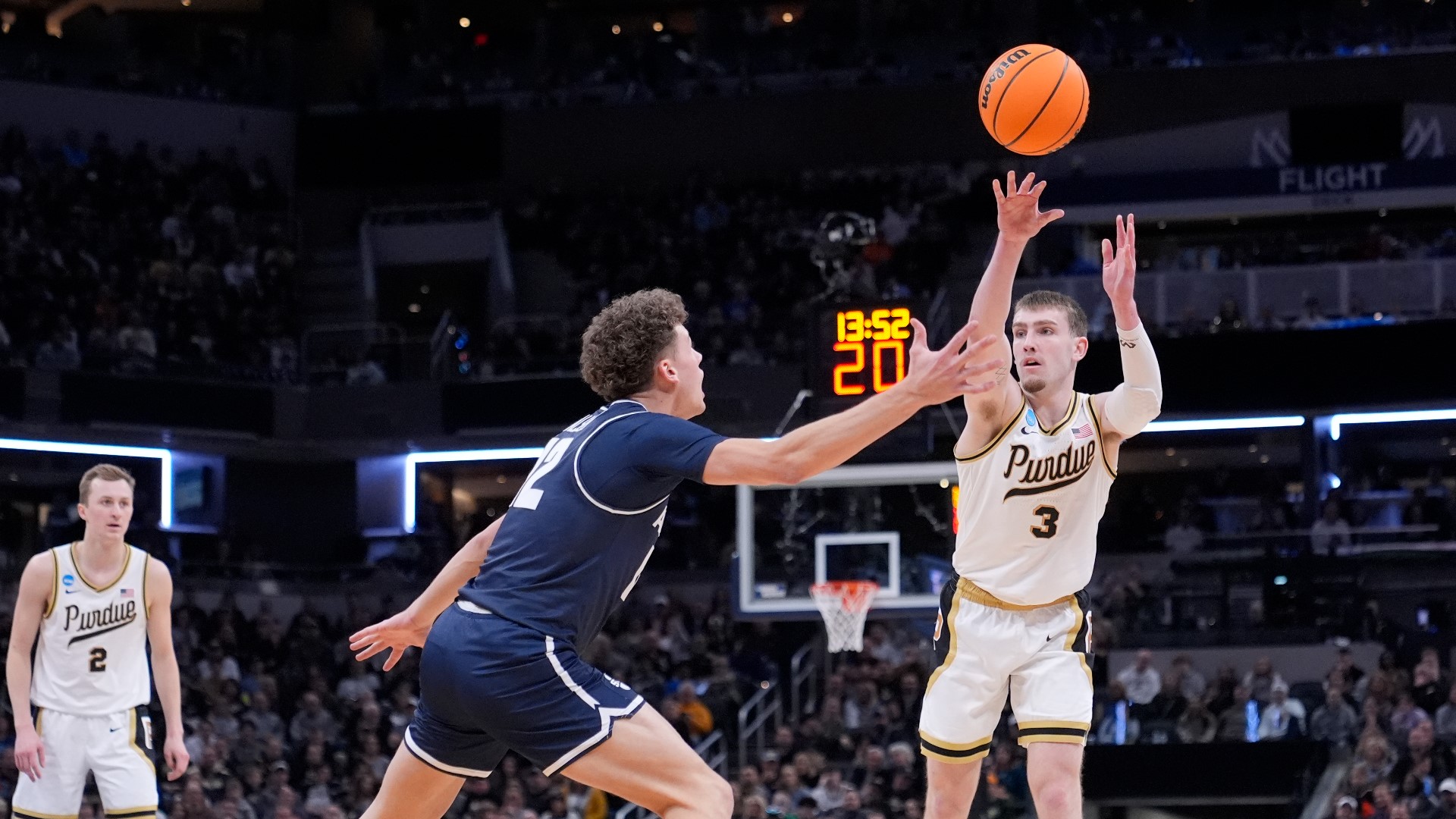 No. 1 seed Purdue nabs runaway win against Utah State | krem.com