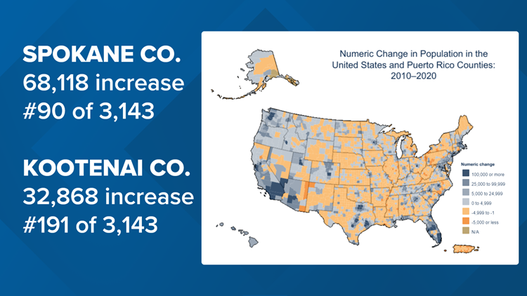 What 2020 census data says about Spokane, North Idaho | krem.com
