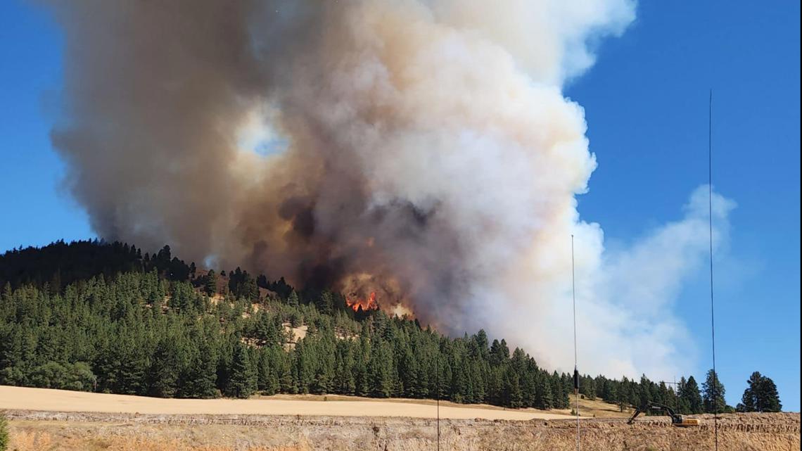 Evacuations lifted after wildfire near Plummer | krem.com