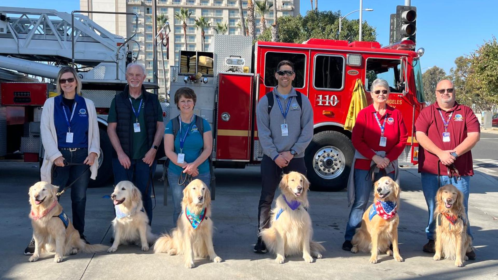 Isaac, the Spokane Valley comfort dog, giving love to L.A. wildfire ...