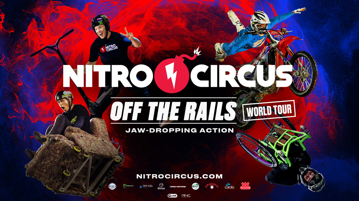 Nitro Circus bringing 2025 "Off the Rails" tour to Spokane Arena | krem.com