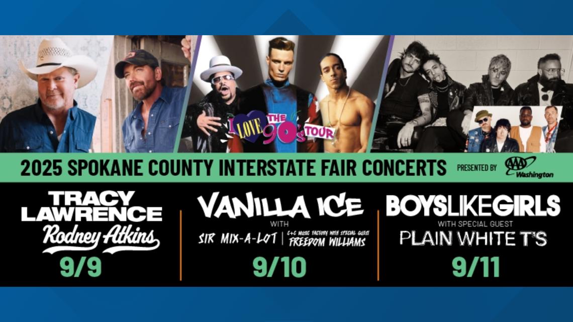 Here's who is set to perform at the 2025 Spokane County Interstate Fair ...