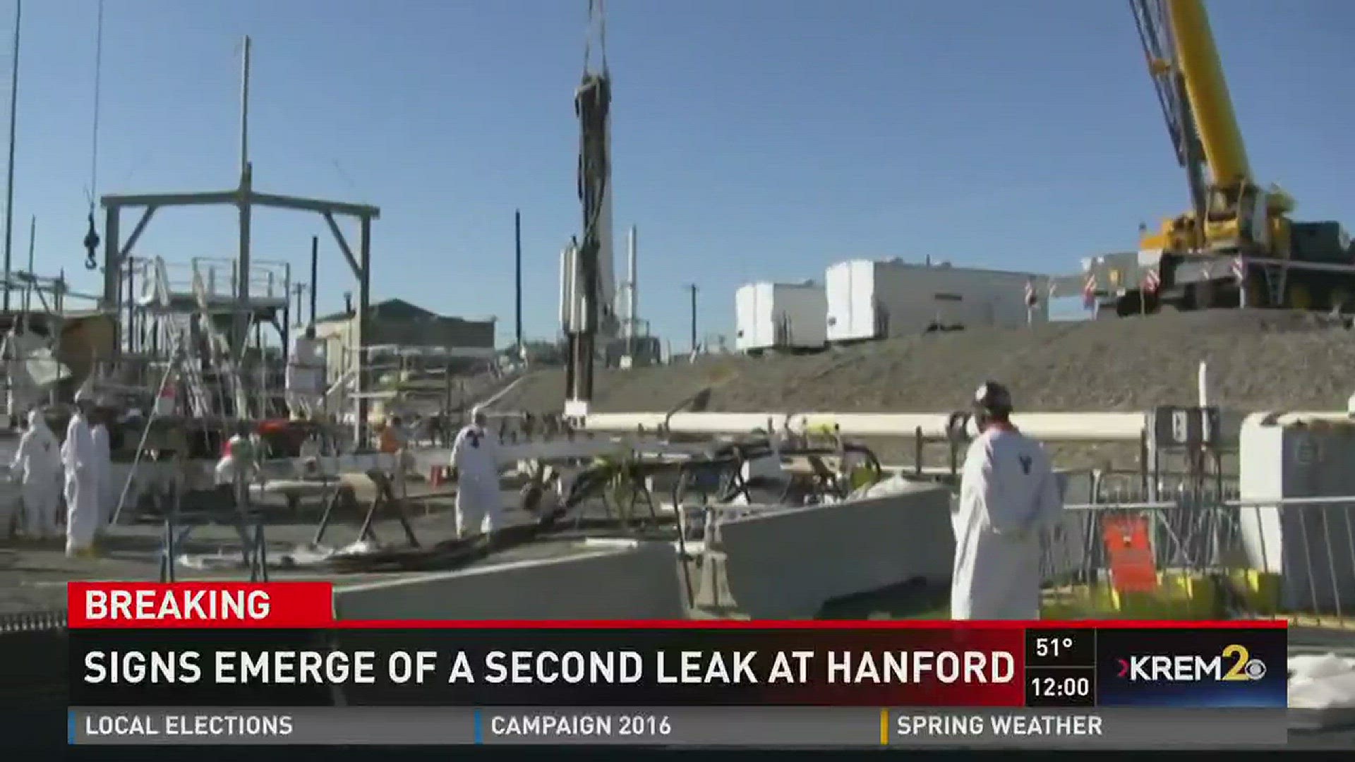 Signs emerge of a second double shell tank leaking at Hanford | krem.com