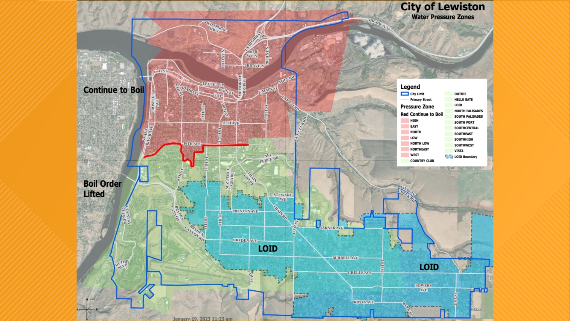 Lewiston continues boil order as crews repair reservoir | krem.com