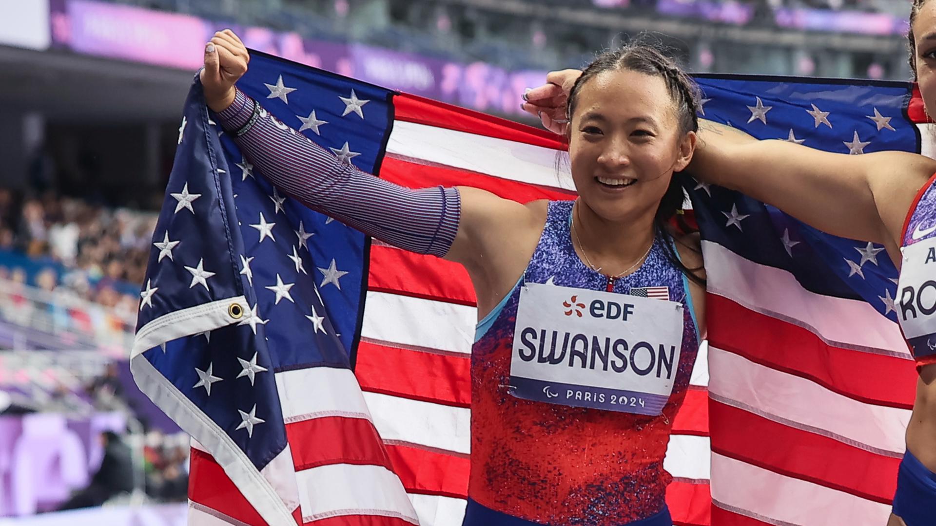 Spokane Paralympian Taylor Swanson wins bronze in 4x100m race | krem.com