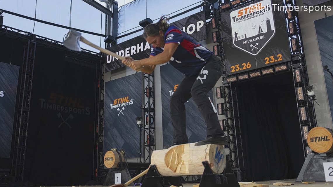 Spokane Lumberjill Erin LaVoie aims to be greatest of all time | krem.com