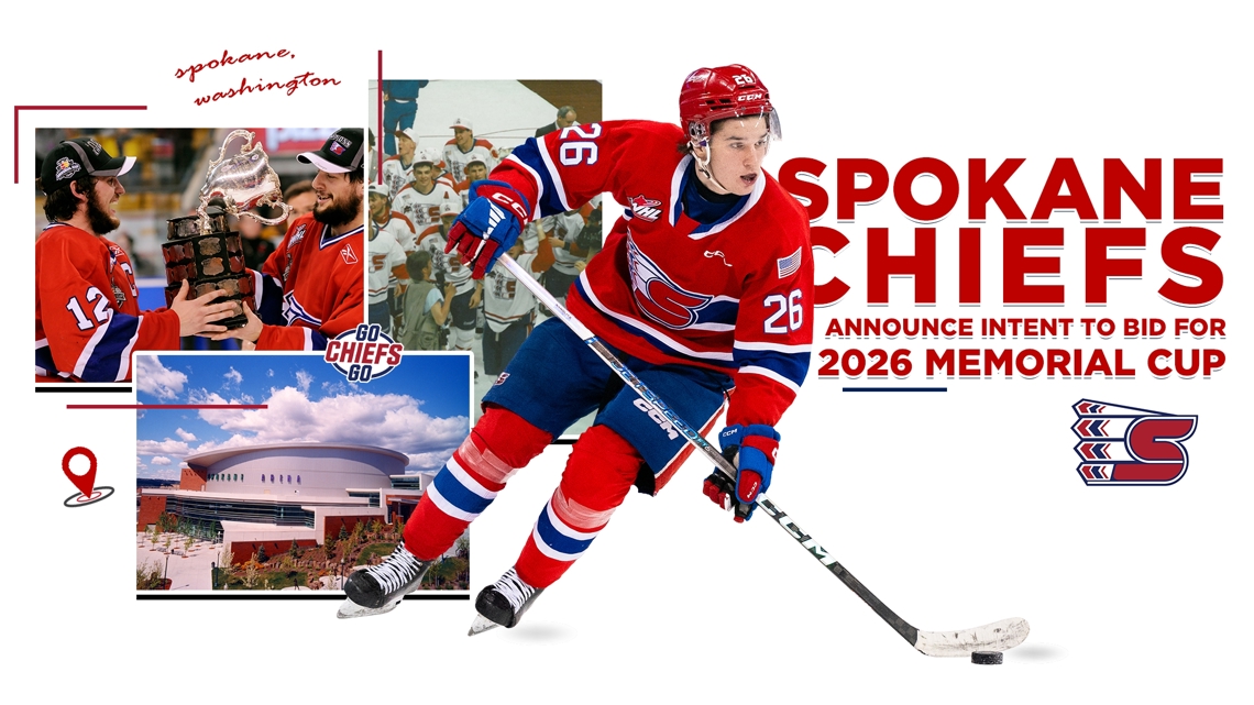 Spokane Chiefs announce intent to bid for 2026 Memorial Cup | krem.com