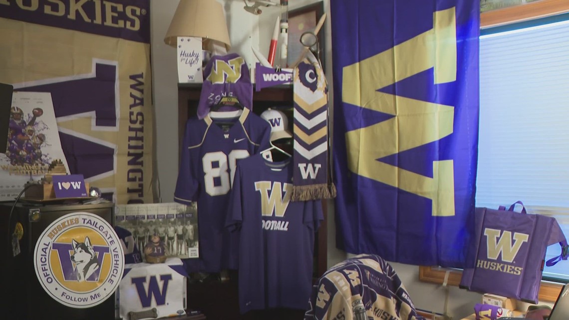 Spokane UW Huskies fans bleed purple and gold | krem.com