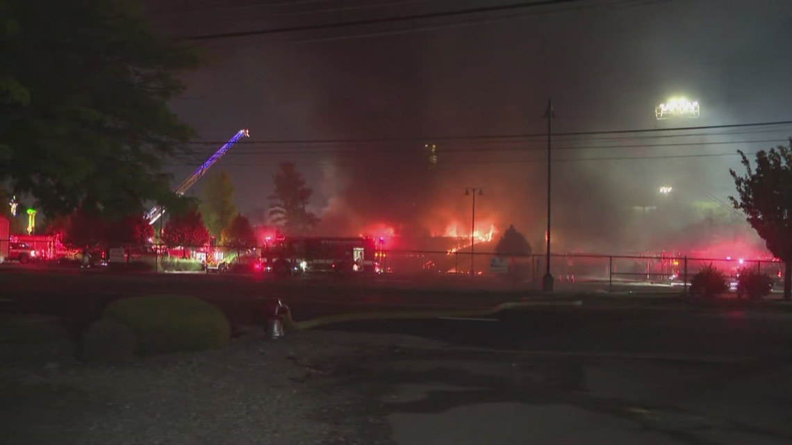 Avista Stadium Fire Update 5:30 a.m. | krem.com