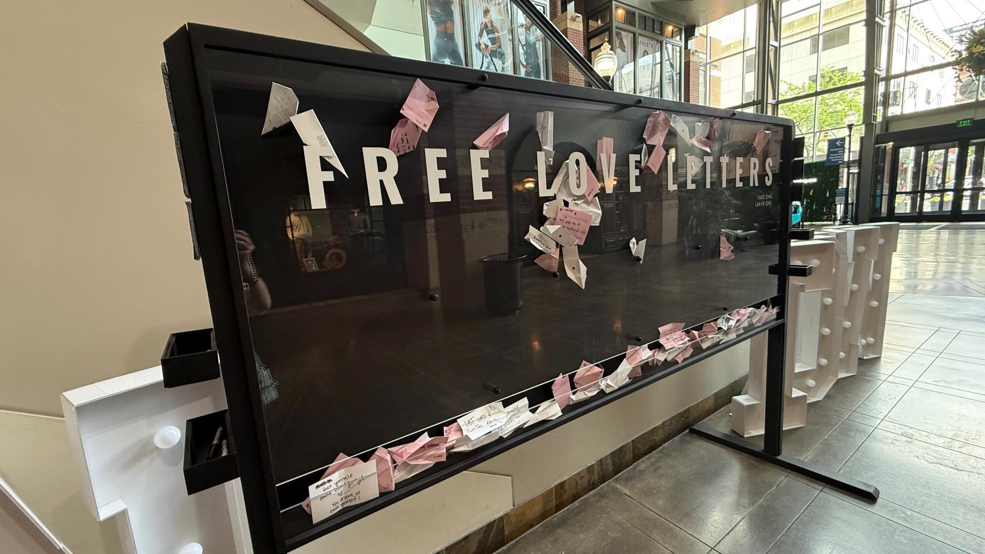 Spokane's 'Free Love Letters' Art Debuts at River Park Square | krem.com