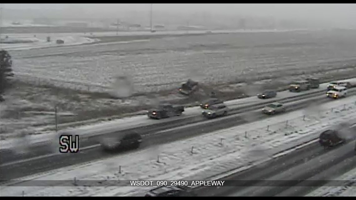 Crashes along I-90 slow down traffic | krem.com