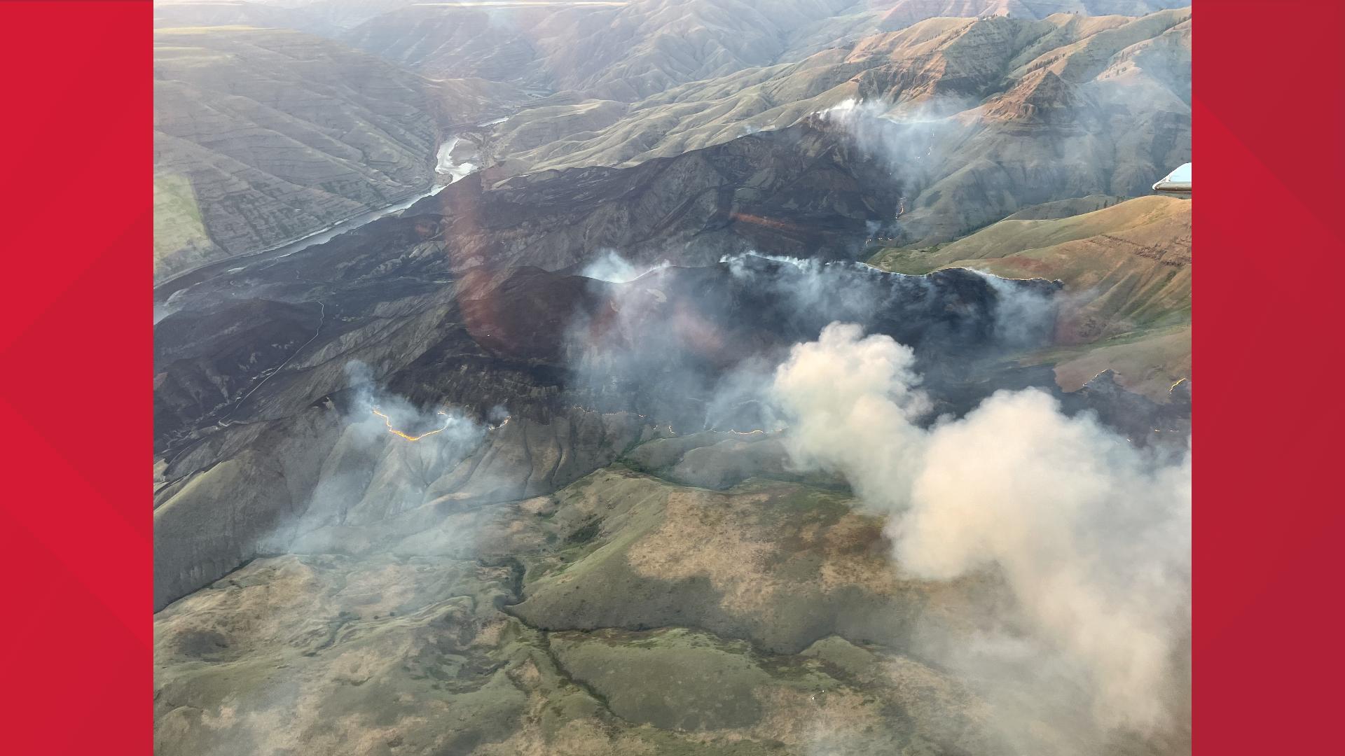 Billy Creek Fire continues to grow near Idaho/Washington border | krem.com