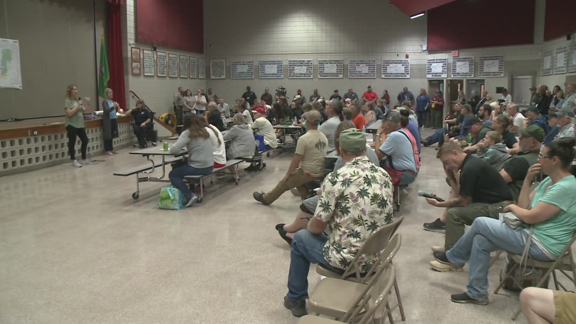 Fire officials discuss steps for Gray, Oregon Road wildfire cleanup at ...