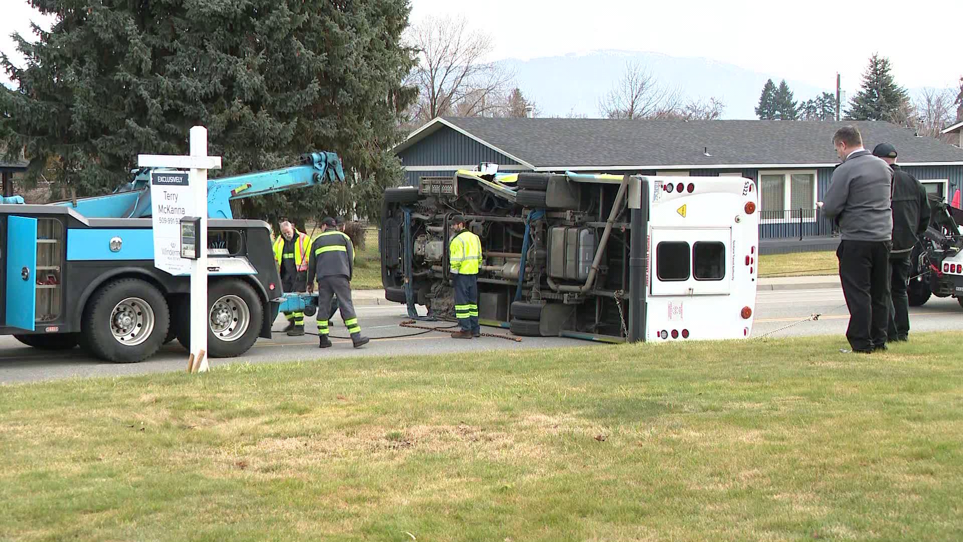 STA paratransit bus overturned in Spokane Valley after being hit by SUV ...