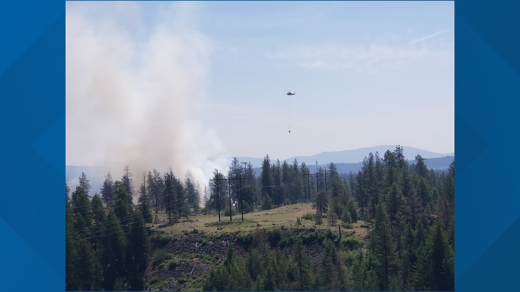 Firefighters responding to brush fire near Colbert | krem.com