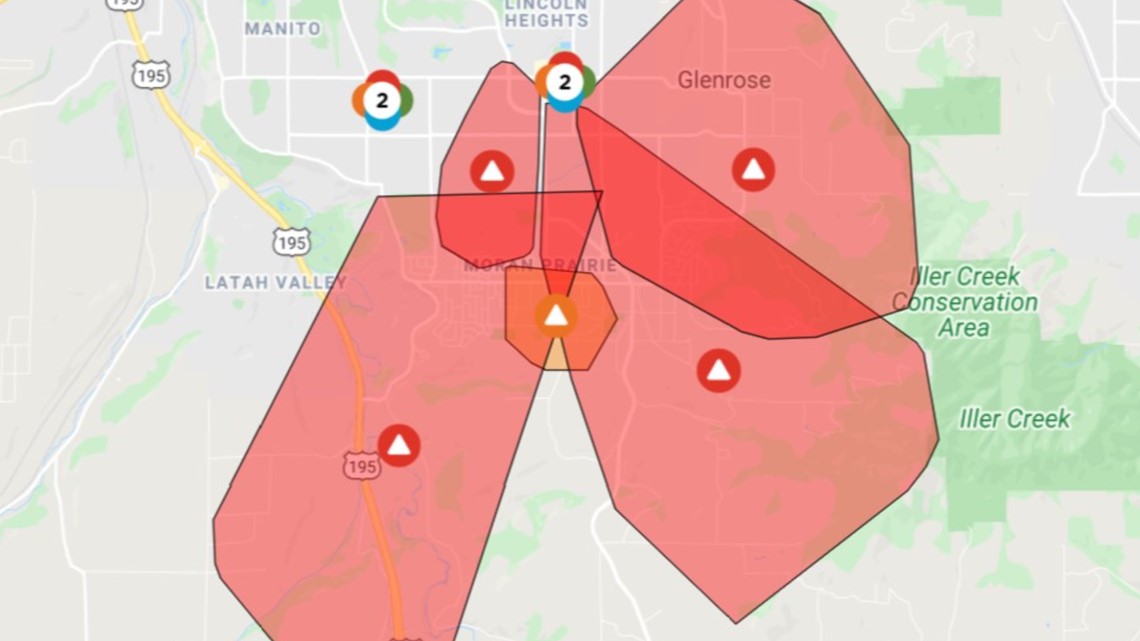 Avista restores power to most of the South Hill | krem.com