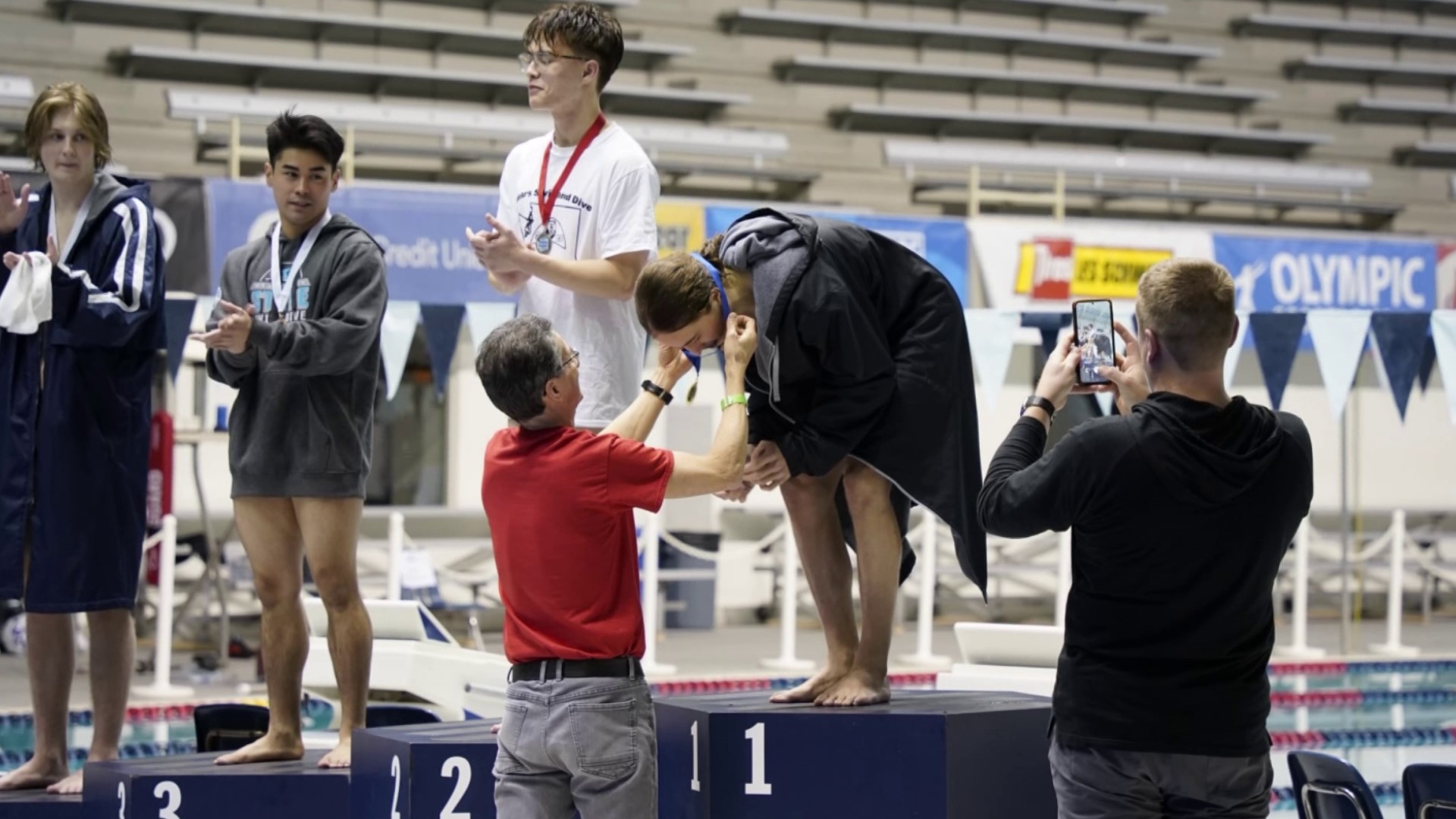 Alma Smith wins first place in state's diving competition | krem.com