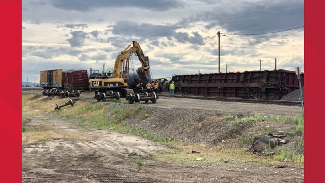 Union Pacific: Two trains derailed in 24 hours in same Spokane yard ...