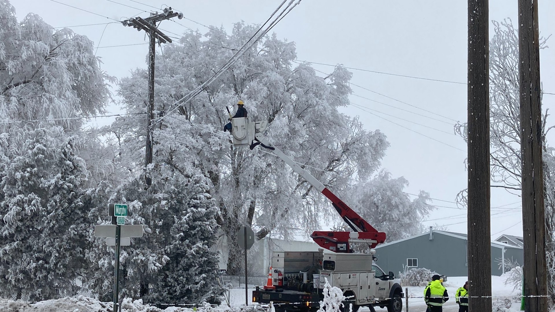 I-90 open in both directions after power line falls on both lanes ...