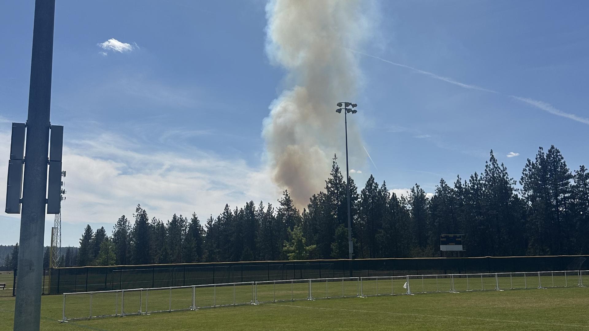 Aubrey Wildfire prompts evacuations in Spokane County | krem.com