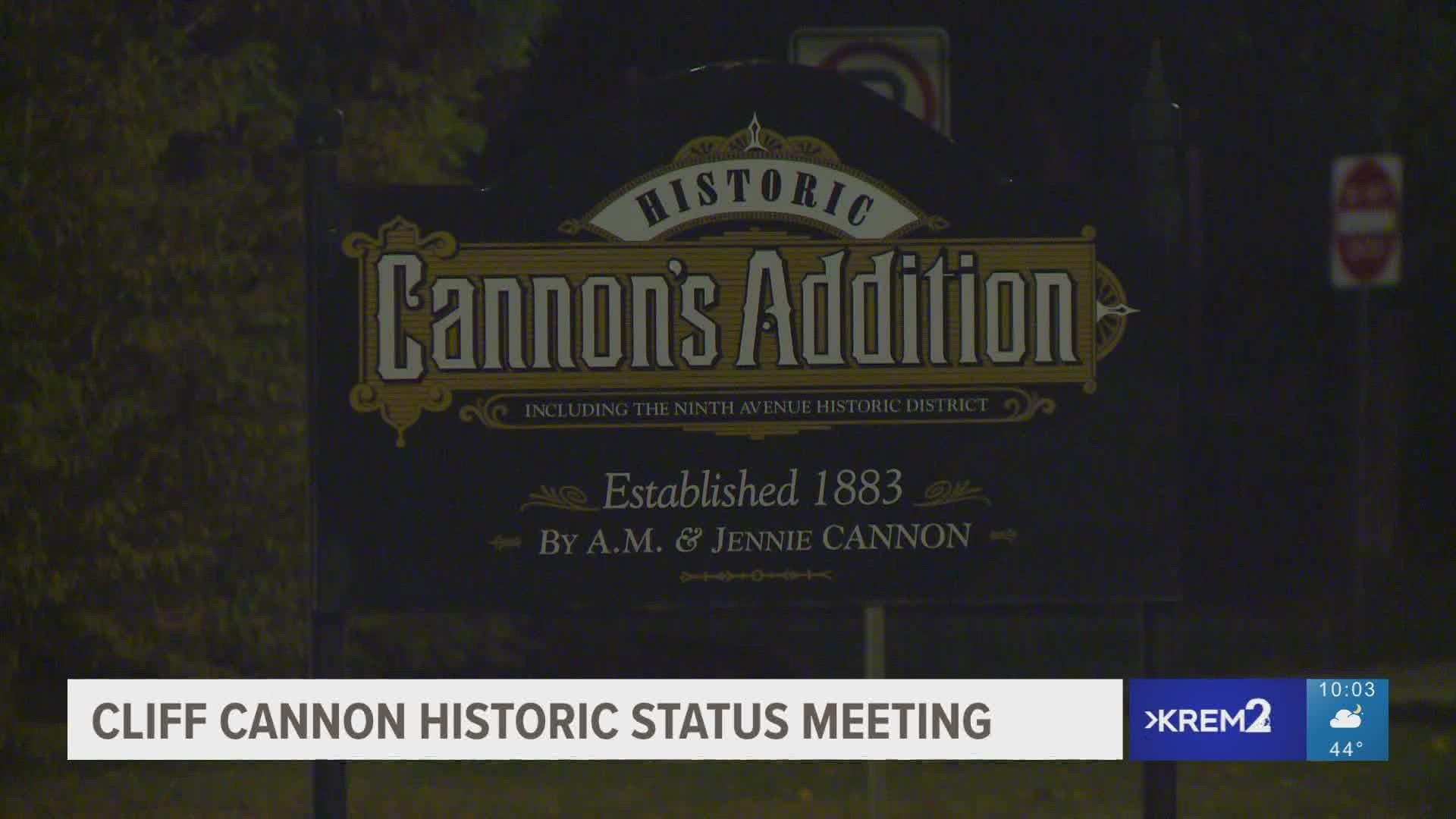 Cliff Cannon neighborhood meets to discuss historical status vote ...