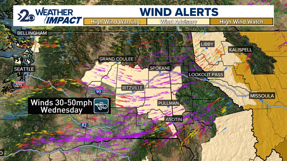 Atmospheric river to bring rain and strong winds to Spokane | krem.com