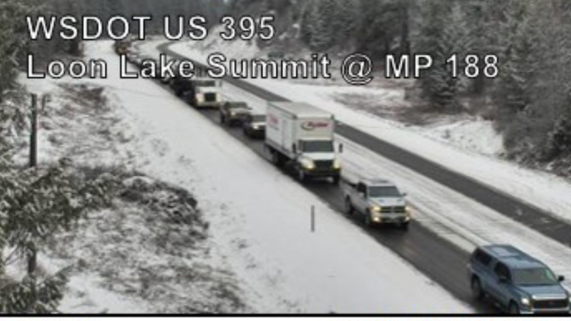 US 395 near Loon Lake fully reopens after deadly crash | krem.com